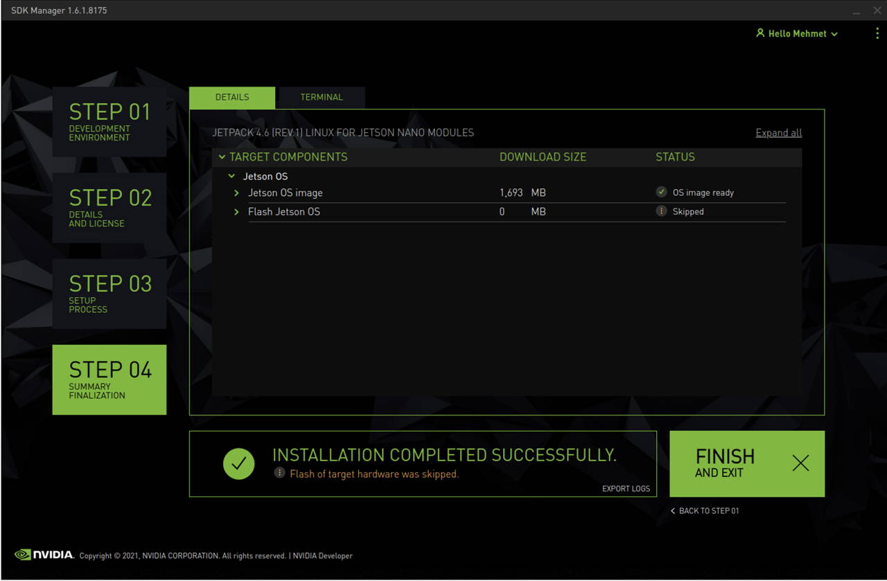 JetPack-4.6 Installation, Root File-System Transfer and OpenCV Install (DSBOX-N2)